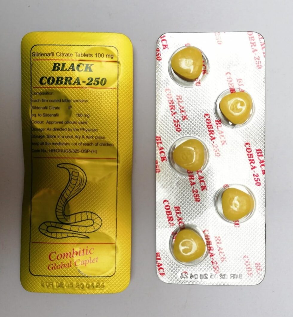 Original BLACK COBRA 250 TABLET 5 TAB – Delay Spray Pakistan